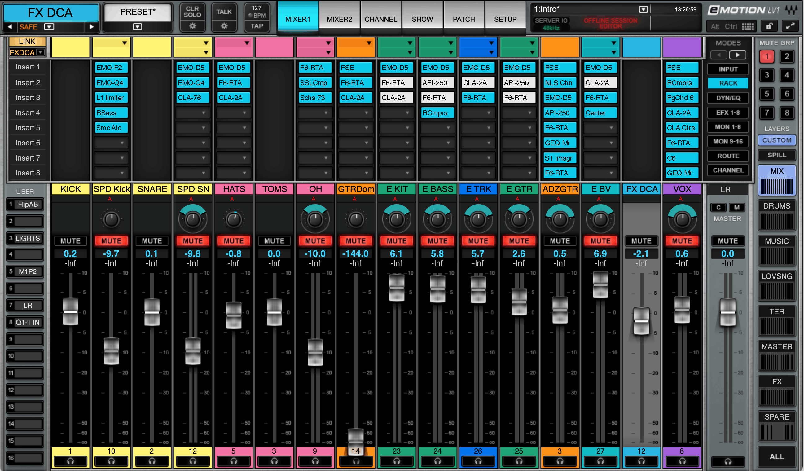 eMotion LV1 Session Editor – Offline Mode for LV1