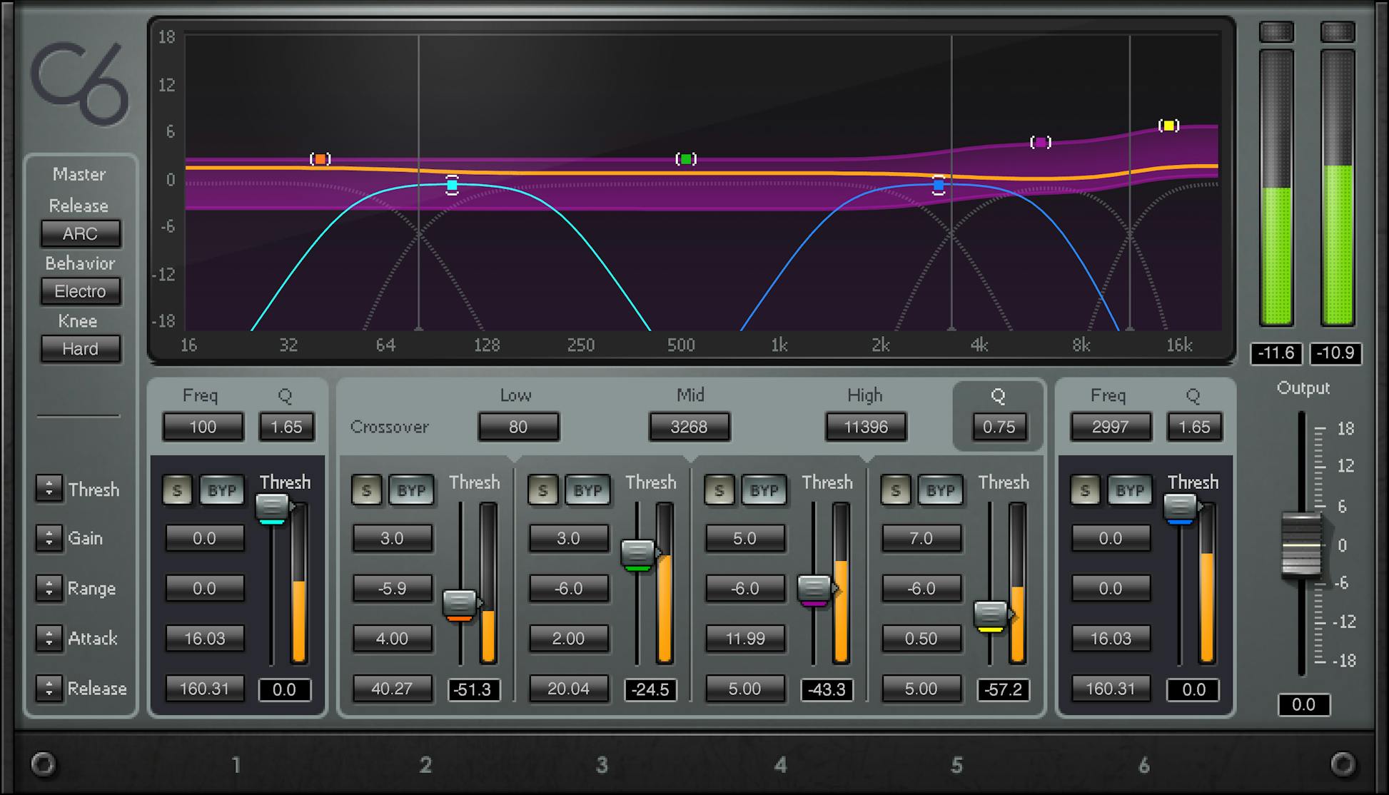 C6 Multiband Compressor Plugin with Sidechain