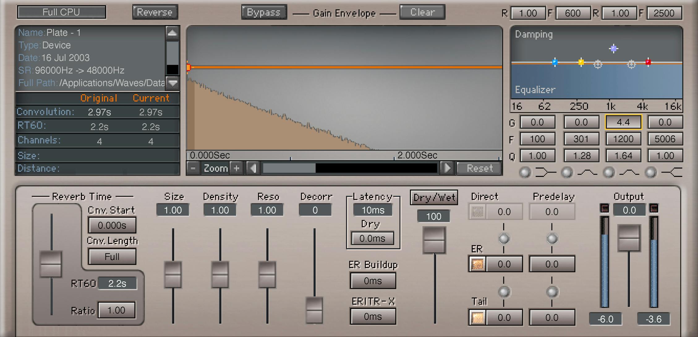 IR-1 Parametric Convolution Reverb Plugin