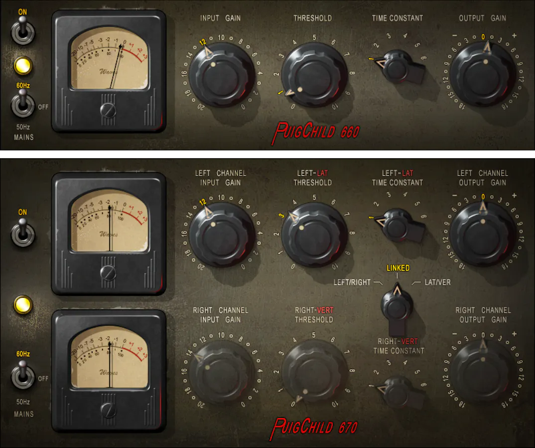 Fairchild Compressor Plugin: PuigChild 660 & 670