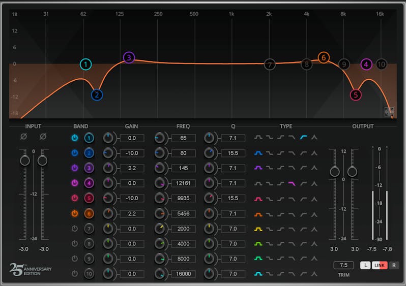 Q10 – 10 Band Paragraphic EQ Plugin