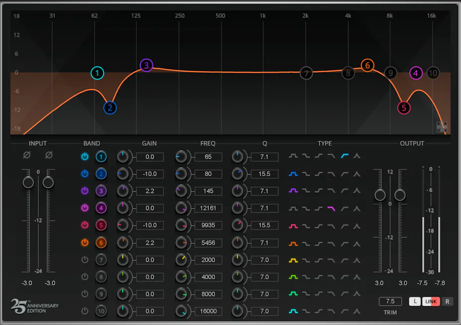 Q10 – 10 Band Paragraphic EQ Plugin