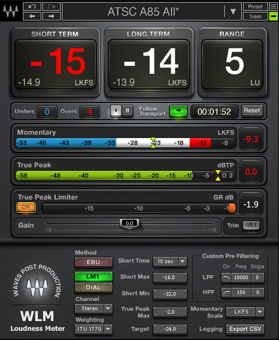 Loudness Meter Plugin – WLM Plus