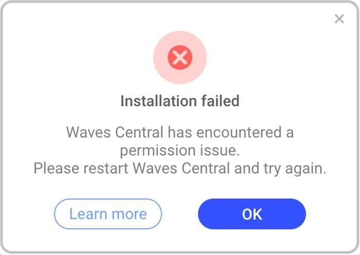 How to Solve ‘Installation Failed’ Errors in Waves Central | Support