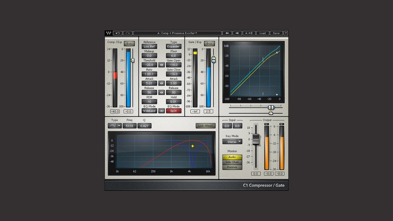 C1 Compressor / Gate Plugin with Sidechain