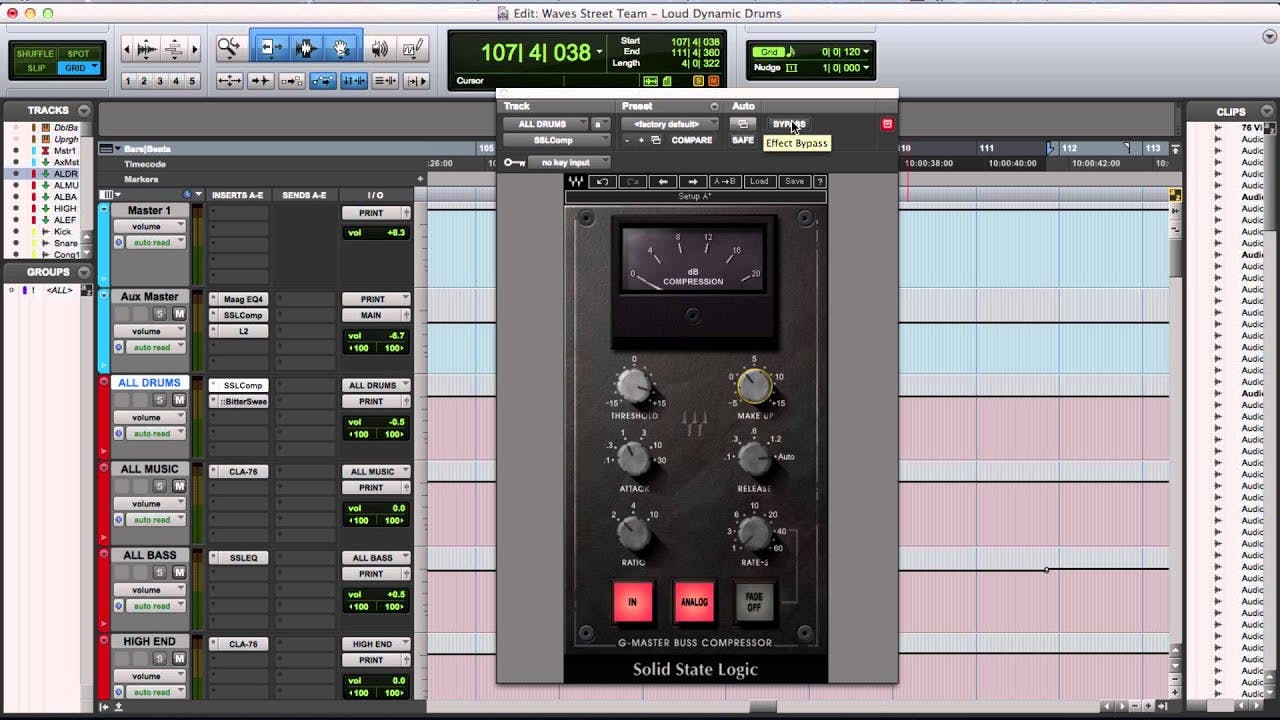 Loud Dynamic Drums with SSL, CLA-76 and L2 | Videos