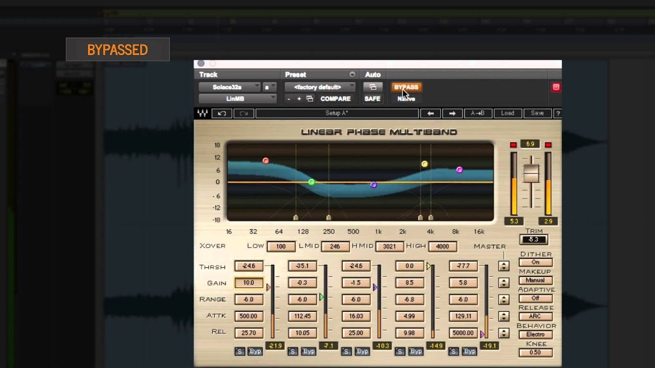 Linear Phase Multiband Compressor Plugin