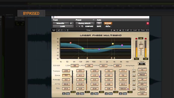 Linear Phase Multiband Compressor Plugin