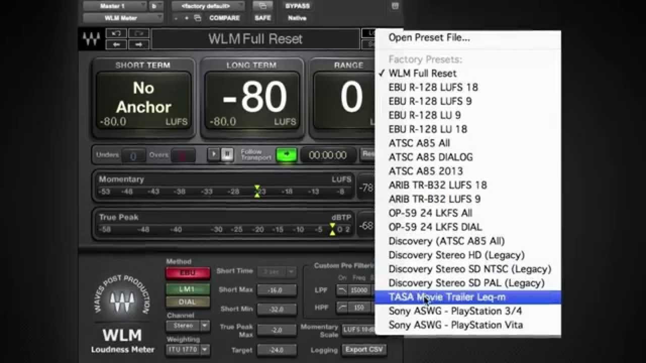 Loudness Meter Plugin – WLM Plus