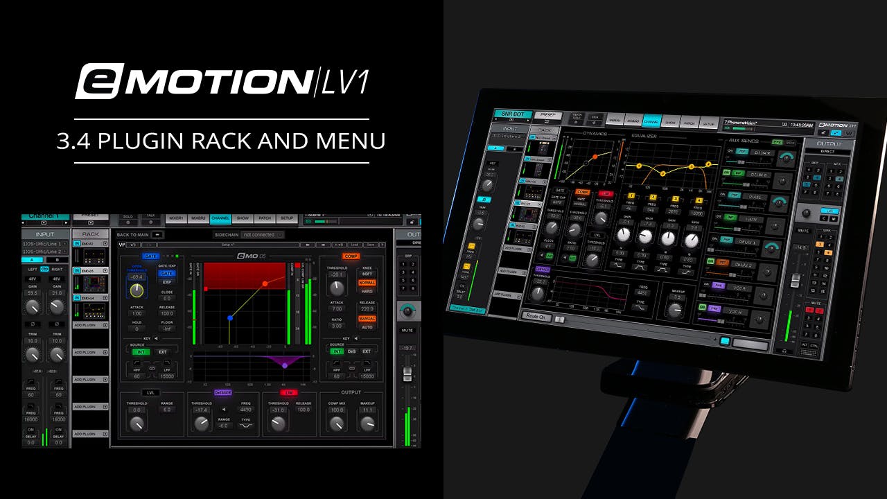 eMotion LV1 Tutorial 3.4: Channel Window – Plugins | Videos