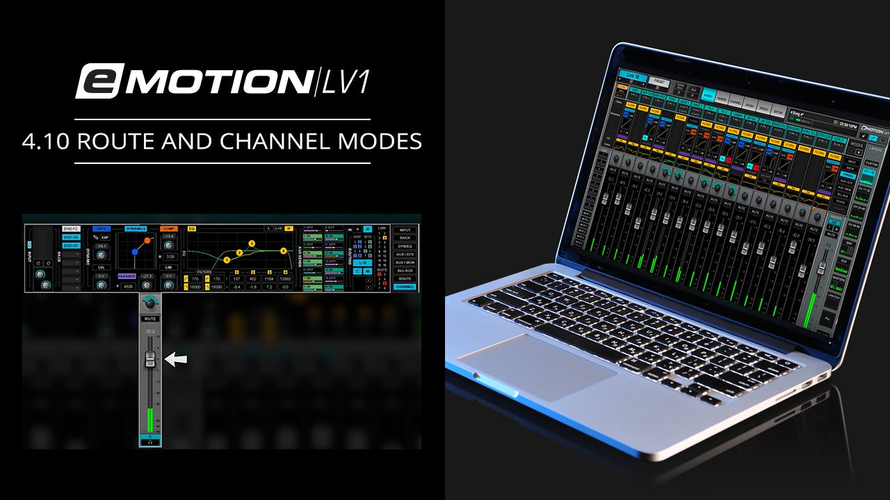 eMotion LV1 Tutorial 4.10: Mixer Window – Route and Channel Modes | Videos