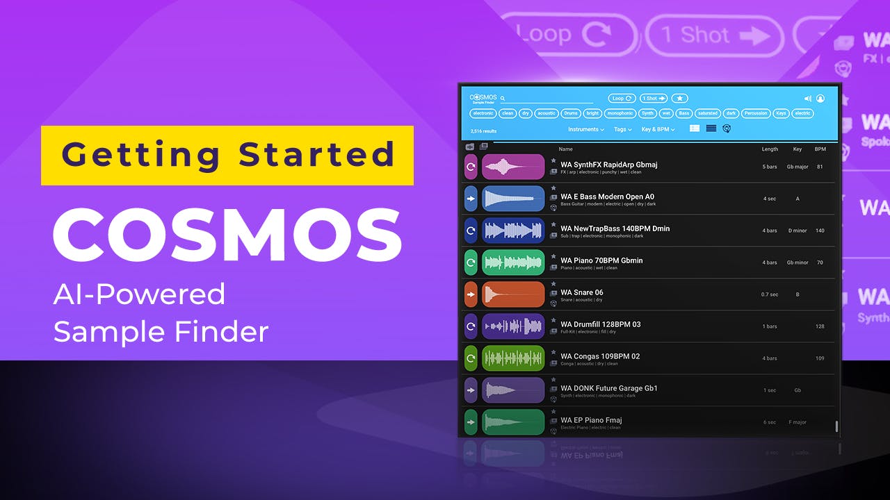 COSMOS AI-Powered Sample Finder – Getting Started | Videos